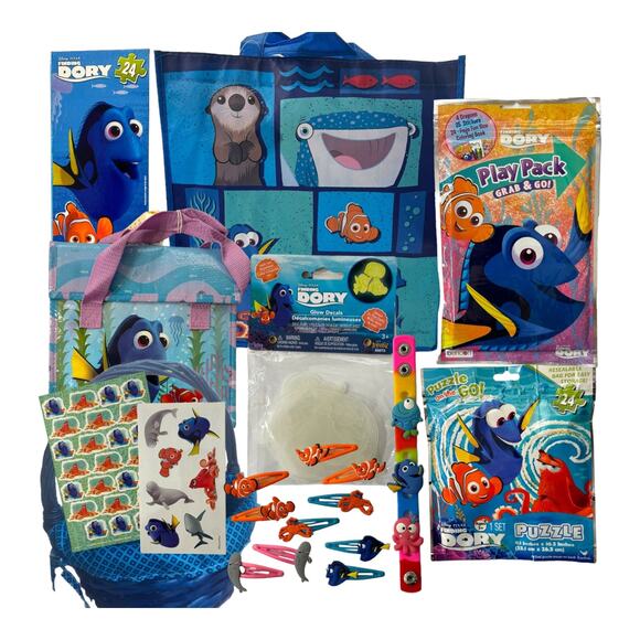 Handmade | Toys | Finding Dory Kids Gift Bundle Art Set Puzzle Plush ...